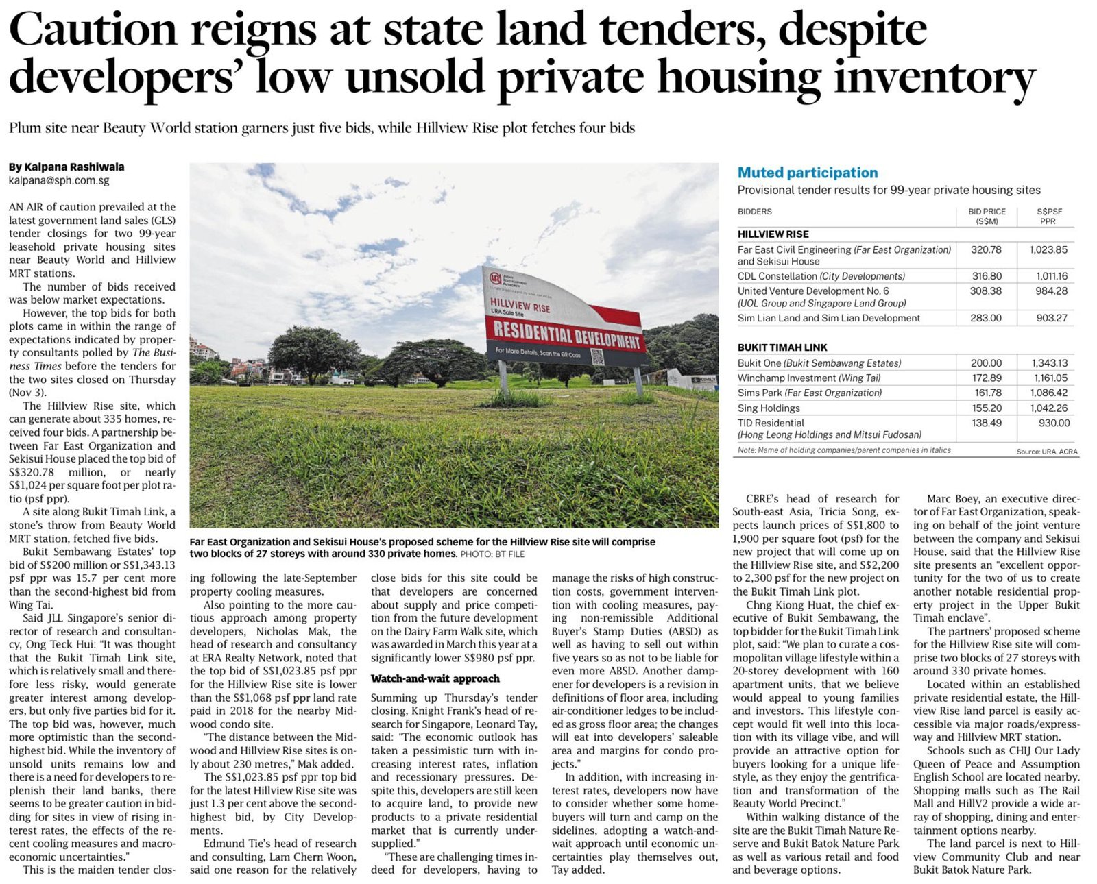 Government Land Sales in 2022 – is Land Cost Rising?